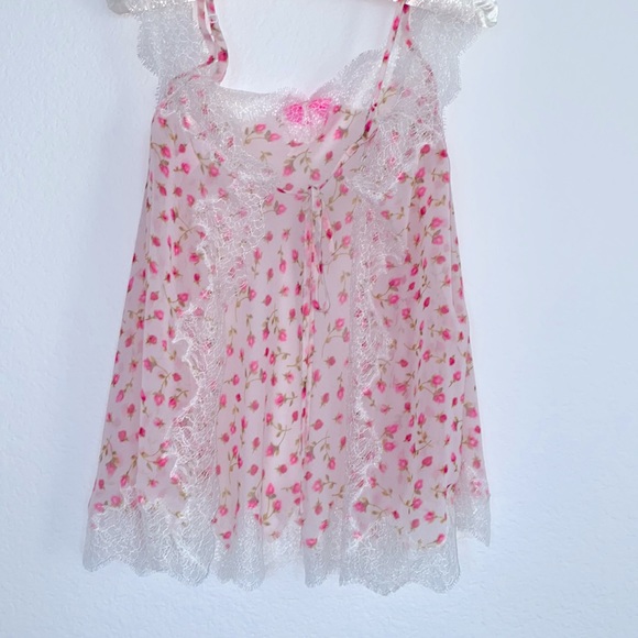 Victoria's Secret | Intimates & Sleepwear | Small Sheer Rose Lace Trim ...